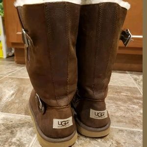 UGG | Shoes | Rare Authentic Ugg Leather Boots | Poshmark